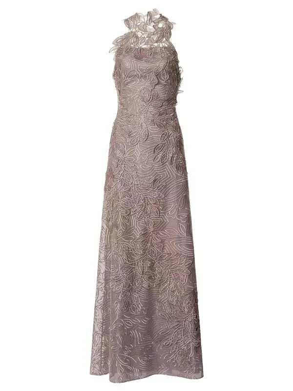 Alberta Ferretti Guipure-lace Maxi Dress - Neutrals
