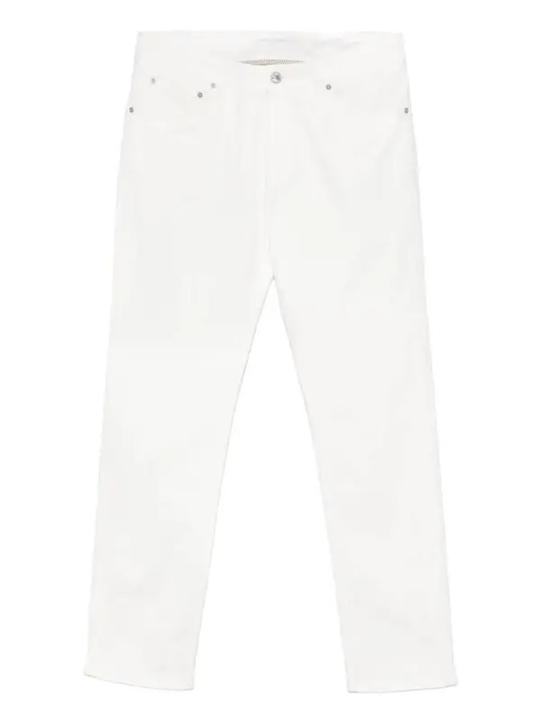 Etro Paisley-jacquard Jeans - White