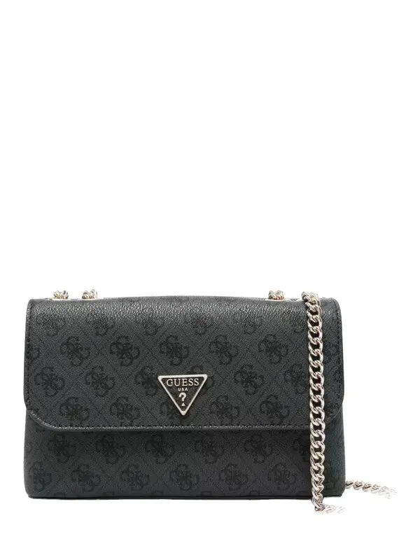 Guess Logo Plaque Shoulder Bag - Grey
