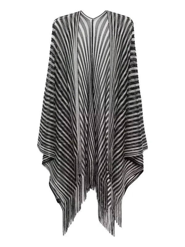 Missoni Striped Cape - Black