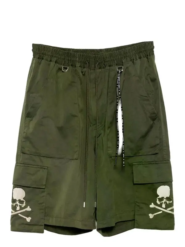 MASTERMIND WORLD Skull Cargo Shorts - Green