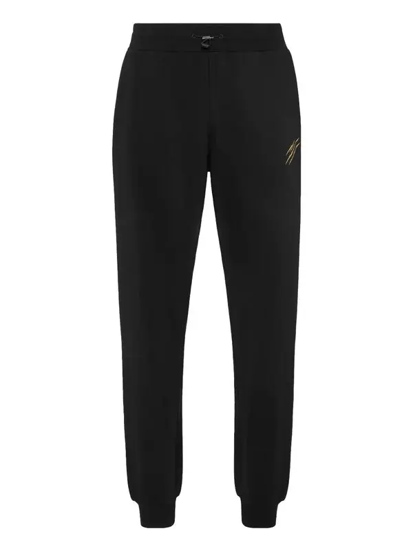 PLEIN SPORT Label Loose Track Pants - Black