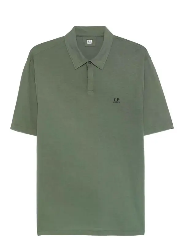 C.P. COMPANY Crepe Jersey Polo Shirt - Green