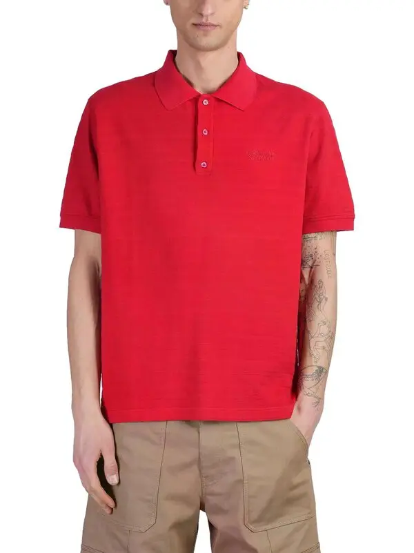 GOLDEN GOOSE Logo Polo Shirt - Red