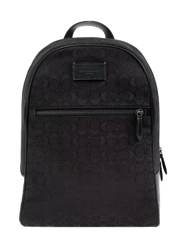 COACH Theo Patterned Backpack - Black