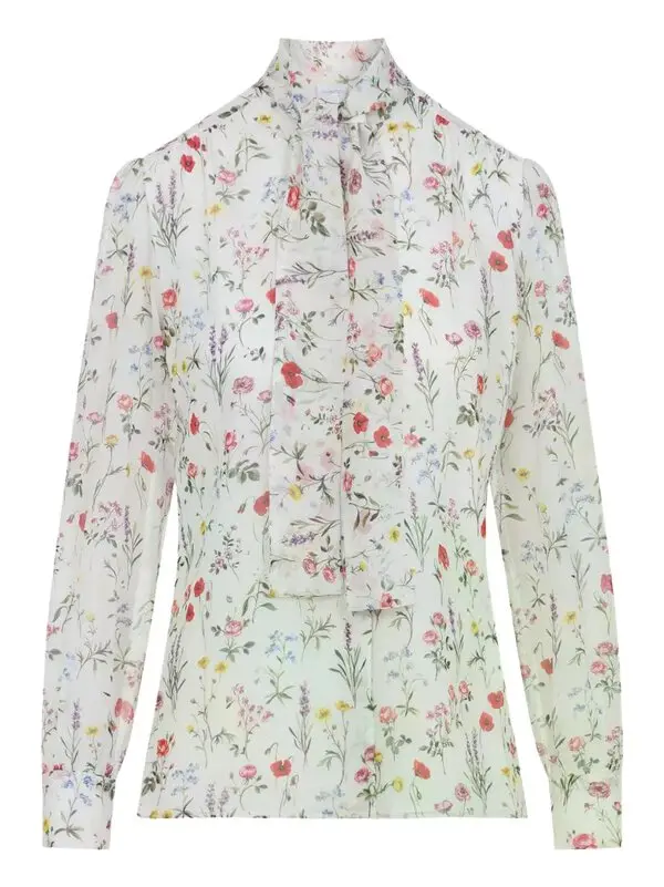 Giambattista Valli Floral-print Shirt - White