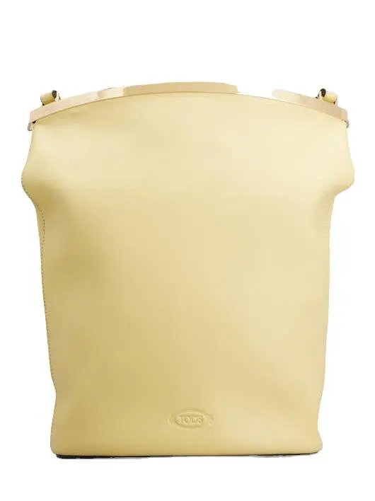 TOD'S Leather Shoulder Bag - Flan