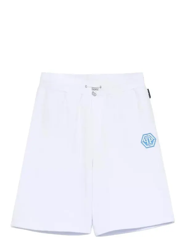 Philipp Plein Logo-print Track Shorts - White