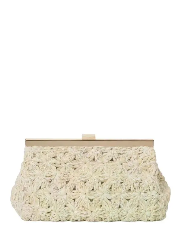 Fabiana Filippi Crochet Clutch - Neutrals