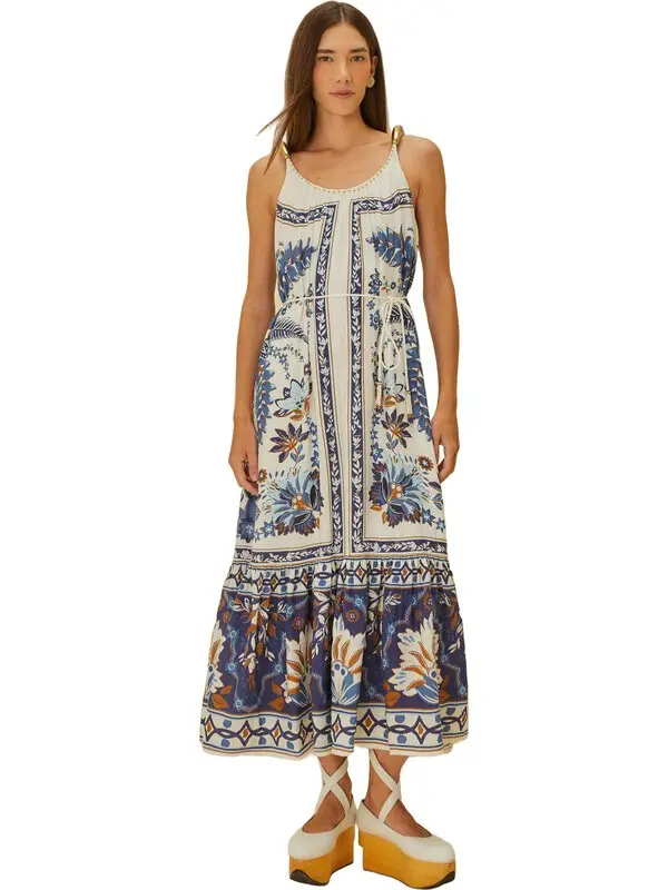 Farm Rio Ana Tapestry Maxi Dress - Ana Tapestry Off-white