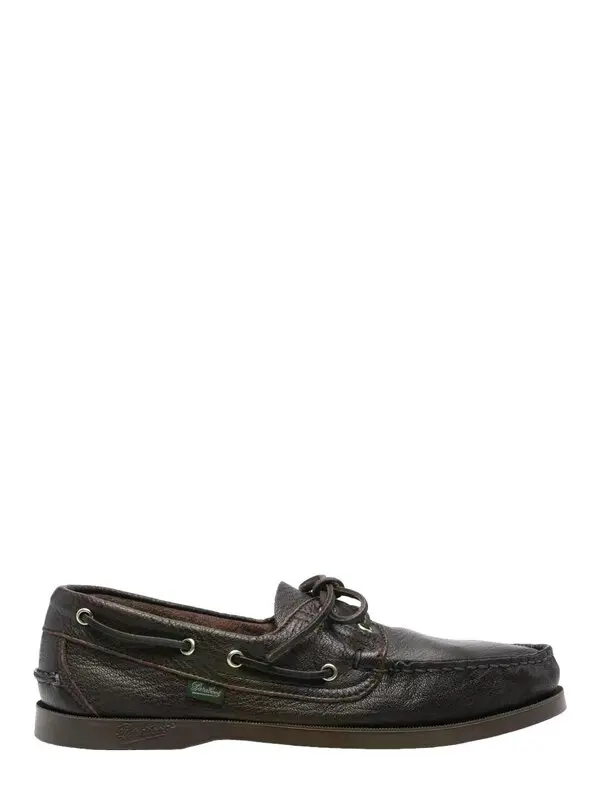 Paraboot Leather Boat Shoes - Brown
