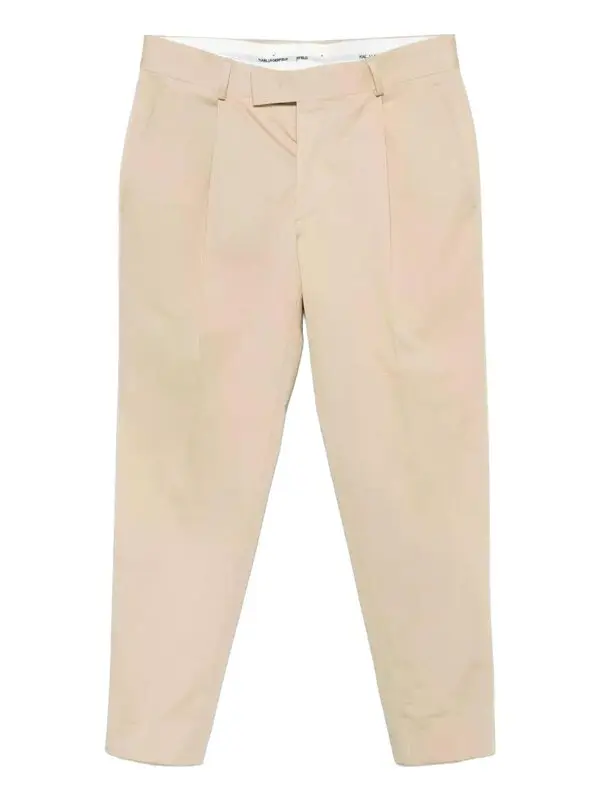Karl Lagerfeld Pleated Trousers - Neutrals