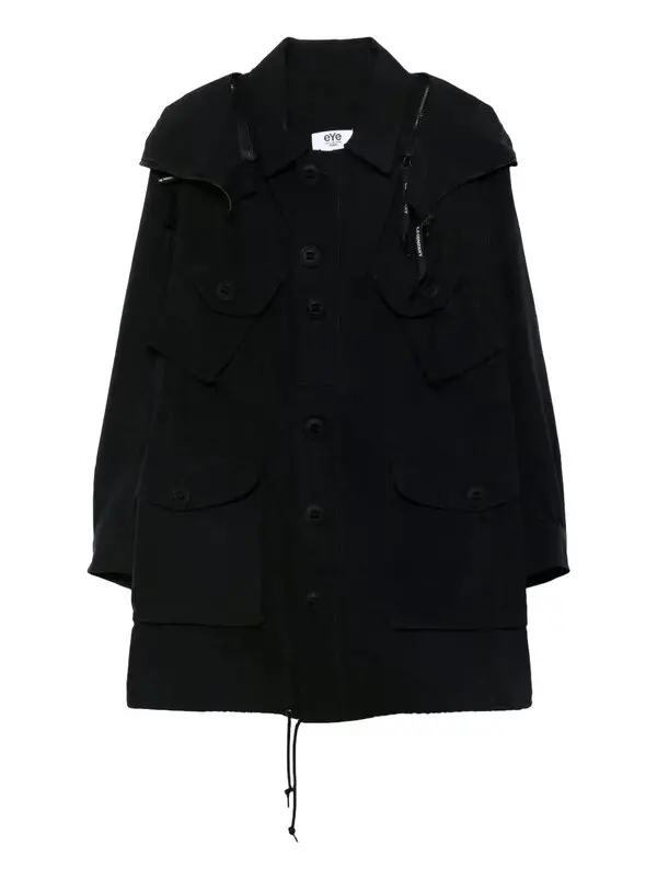Junya Watanabe X C.p. Company Goggle-detailed Parka - Black