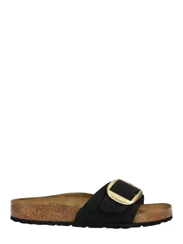 BIRKENSTOCK Madrid Buckle Slides - Black