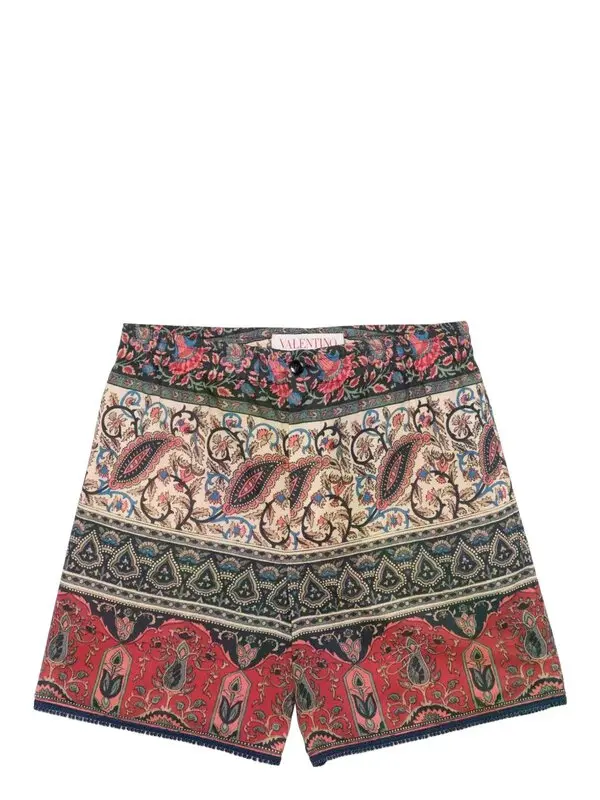 Valentino Garavani Paisley-print Shorts - Neutrals