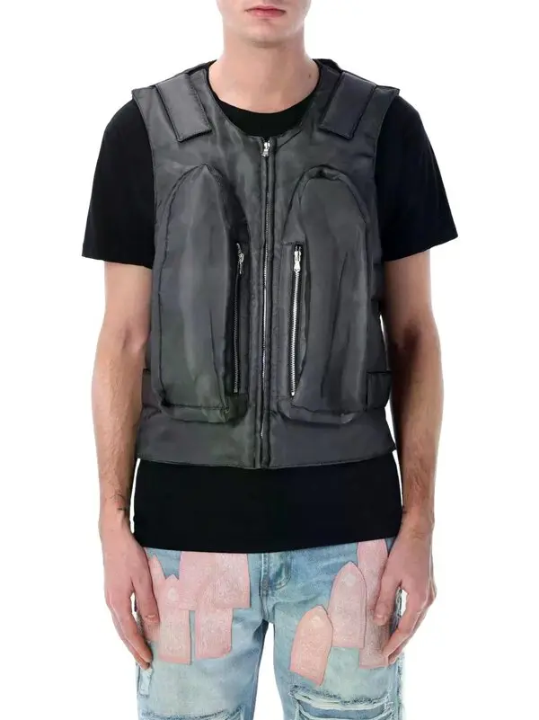WHO DECIDES WAR BY EV BRAVADO Bullet Point Vest - Black