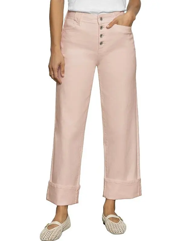 Sanctuary Luna Cuffed Denim Pants - Earth Pink