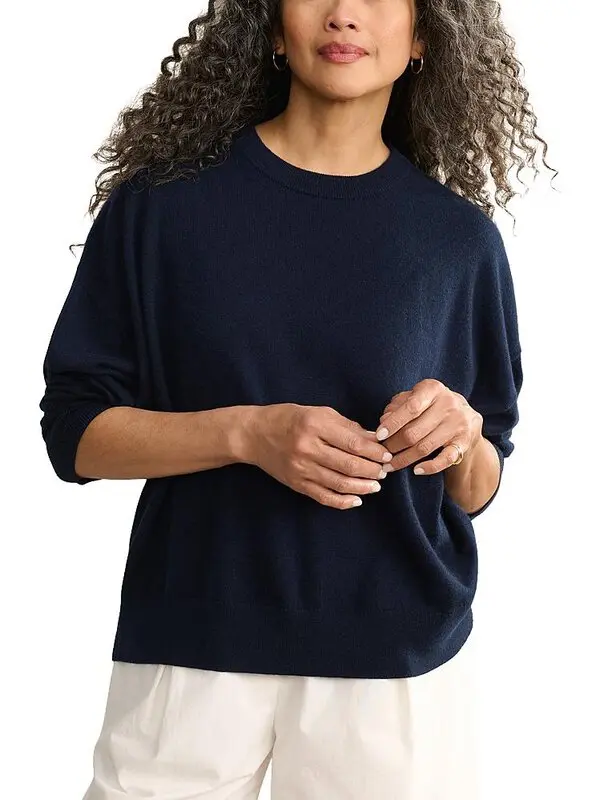Jenni Kayne Cashmere Crewneck Sweater - Dark Navy