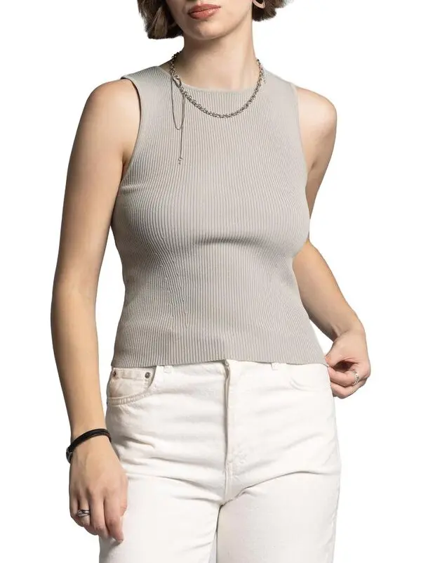 WEEKEND LOS ANGELES Mina Rib Tank - Muted Sage
