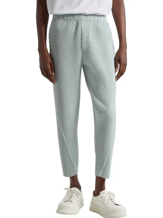 Issey Miyake Bottoms Pleated Pants - Teal Green