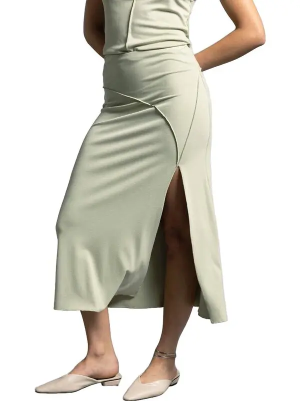 WEEKEND LOS ANGELES Marisol Maxi Skirt - Light Leaf