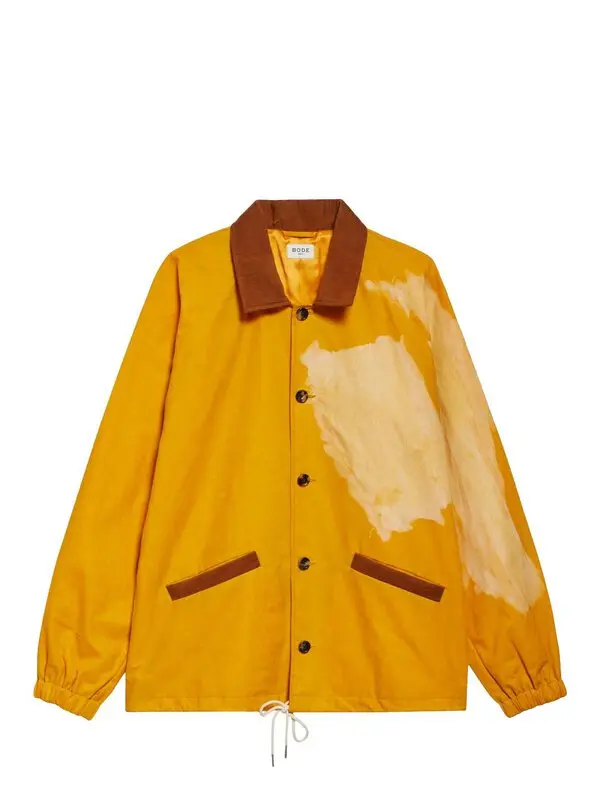 BODE Waxed Track Jacket - Yellow