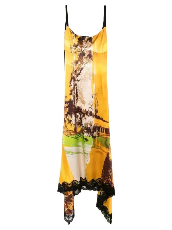 Monse Printed Slip Dress - Multi