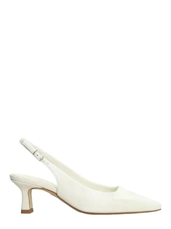 JULIE DEE 60mm Leather Pumps - White