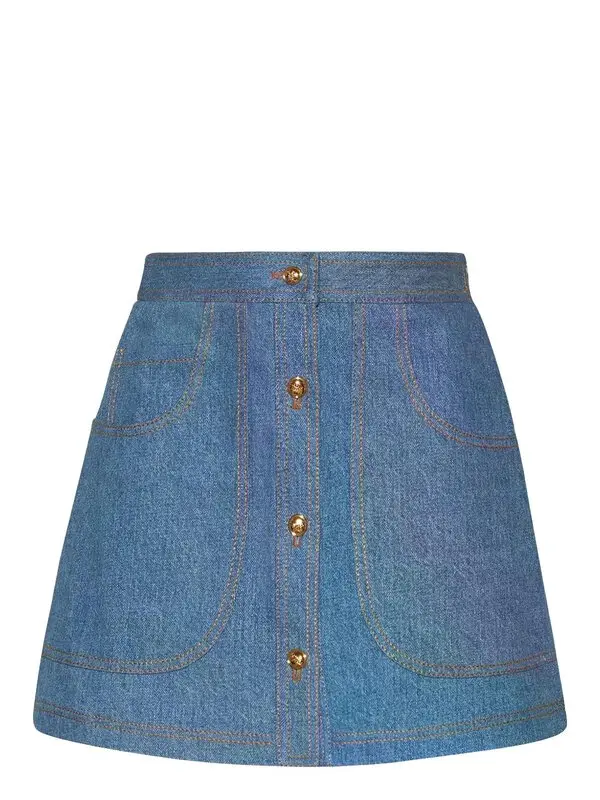 Adam Lippes Bennet Skort - Blue