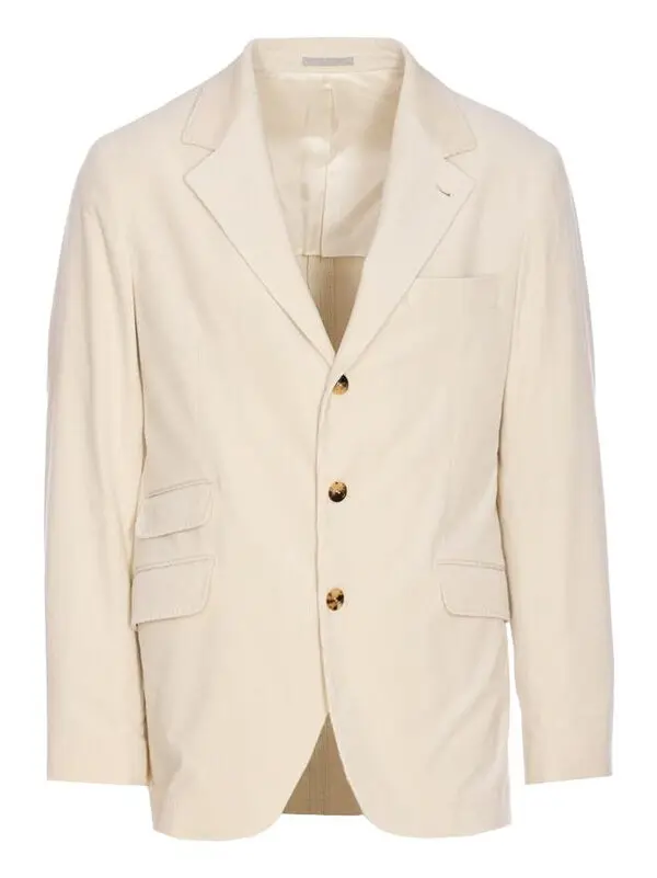 Brunello Cucinelli Double Breasted Jacket - Beige