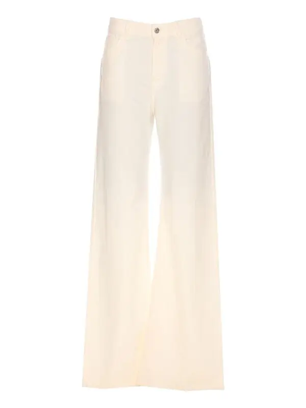 TRUE AVENUE Clara Wide Leg Jeans - White
