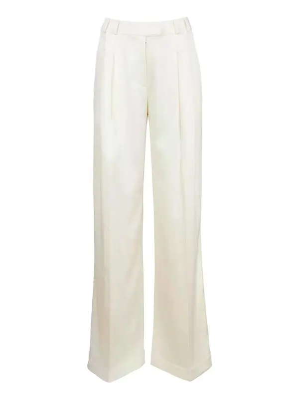 Fleur Du Mal Satin Trousers - Neutrals