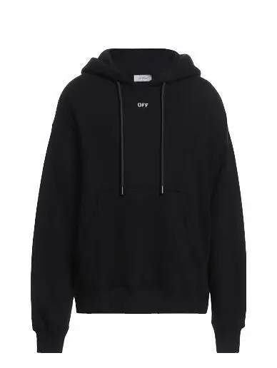 OFF-WHITE™ Brand Logo French Terry Hoodie - Black