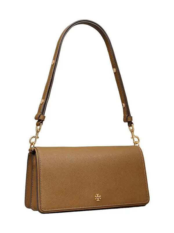Tory Burch Leather Convertible Crossbody - Moose