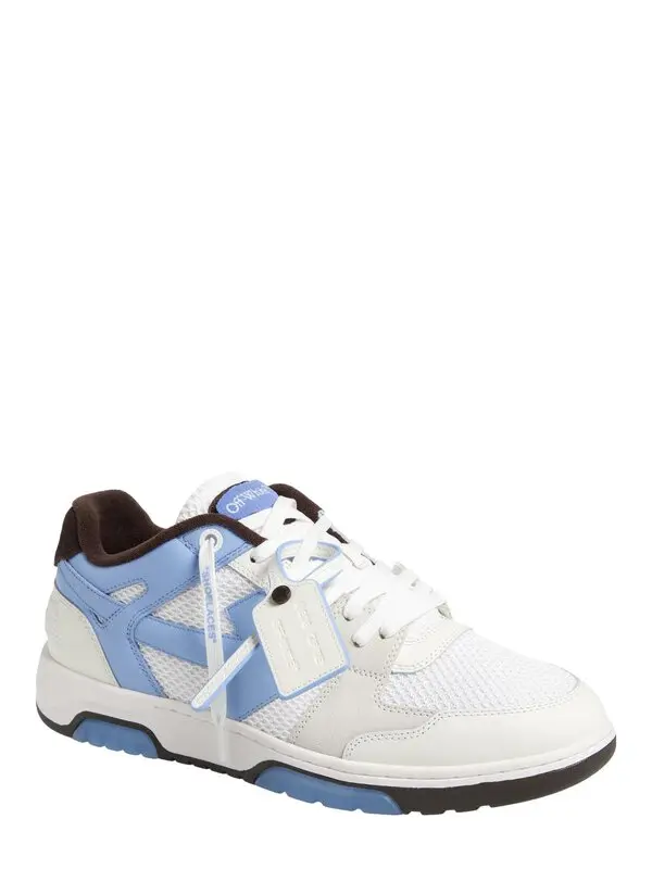 Off-White Slim Out Of Office Low Top Sneakers - Dusty Blue - White