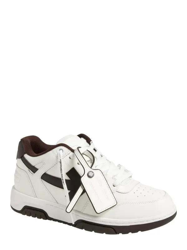 Off-White Out Of Office Low Top Sneaker - White - Chocolate