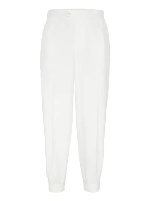 Brunello Cucinelli Nylon Trousers - White