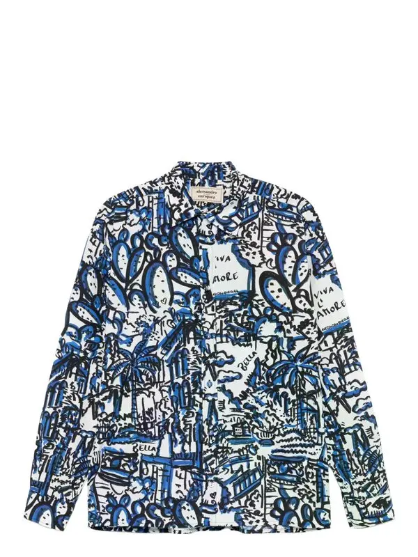 ALESSANDRO ENRIQUEZ Printed Shirt - White