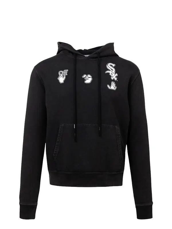 Off-White X Mlb Chicago White Sox Hoodie - Black