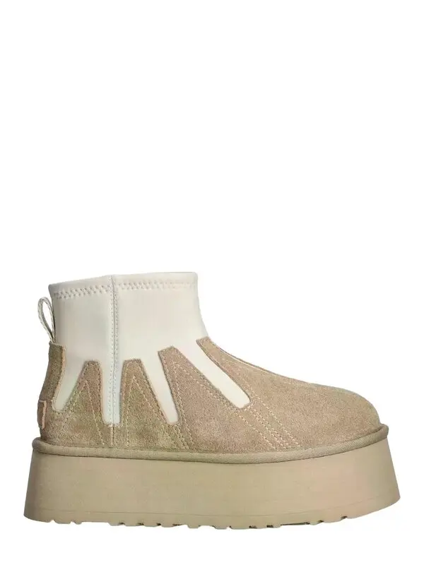 UGG Classic Mini Dipper Platform Ankle Boots - Neutrals