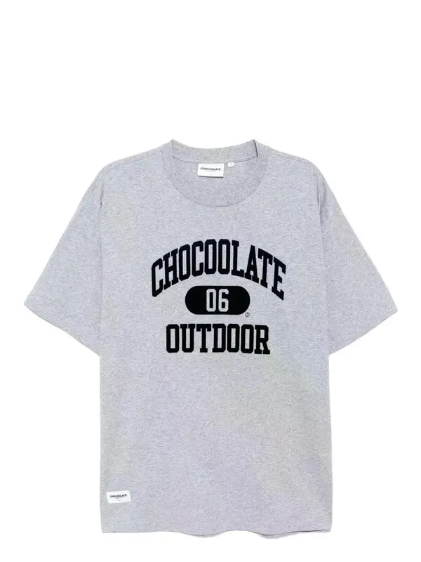 CHOCOOLATE Logo-print T-shirt - Grey