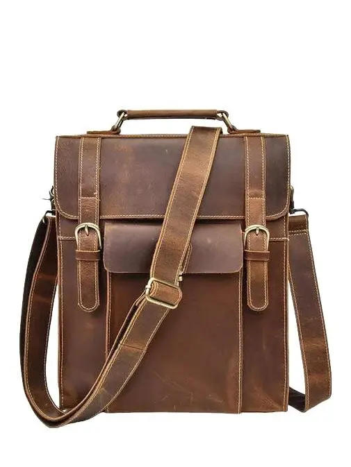 STEEL HORSE LEATHER Vali Backpack - Brown