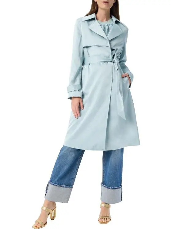 DO BY DEE OCLEPPO Cassie Trench Coat - Cloud Blue