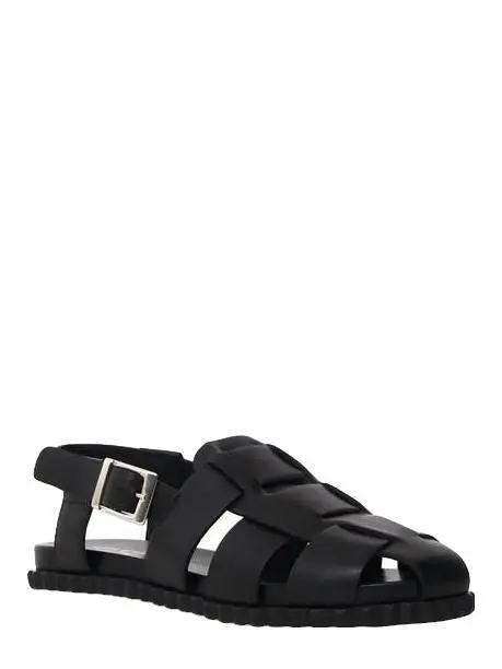 VOILE BLANCHE Alice Fisherman Sandal - Black