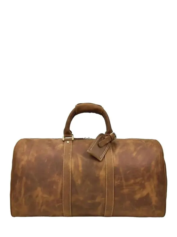 STEEL HORSE LEATHER The Bjarke Weekender Duffle Bag - Brown