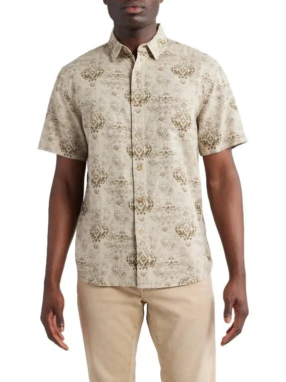 Pendleton Dawson Linen Blend Button-up Shirt - Agate Beach Olive