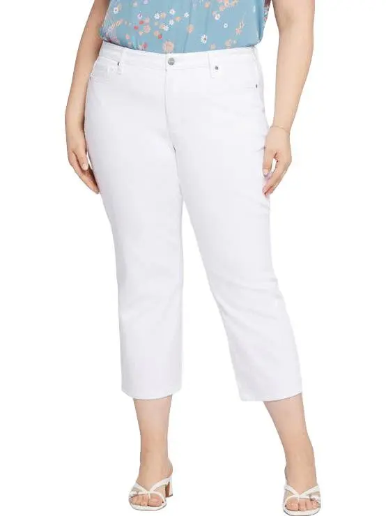 NYDJ Piper Cool Embrace® Relaxed Crop Straight Leg Jeans - Optic White