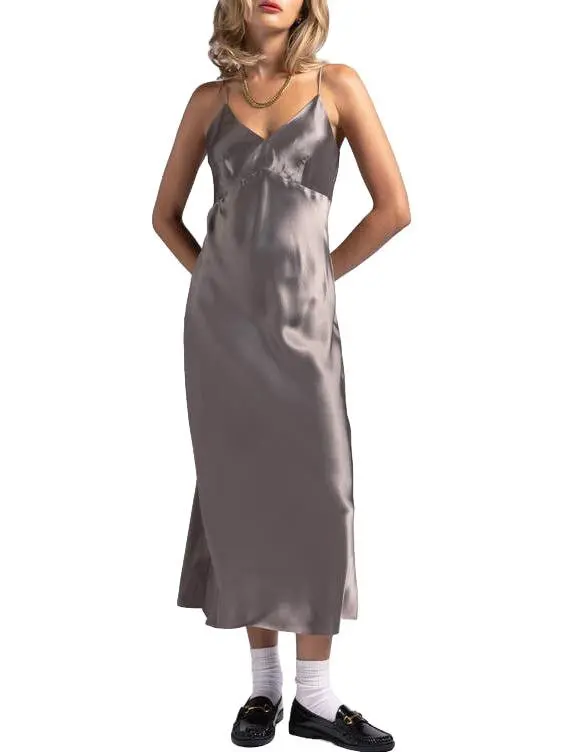 WEEKEND LOS ANGELES Royce Slipdress - Smokey Olive
