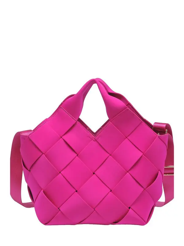 SOL AND SELENE Resilience Woven Tote - Fuchsia