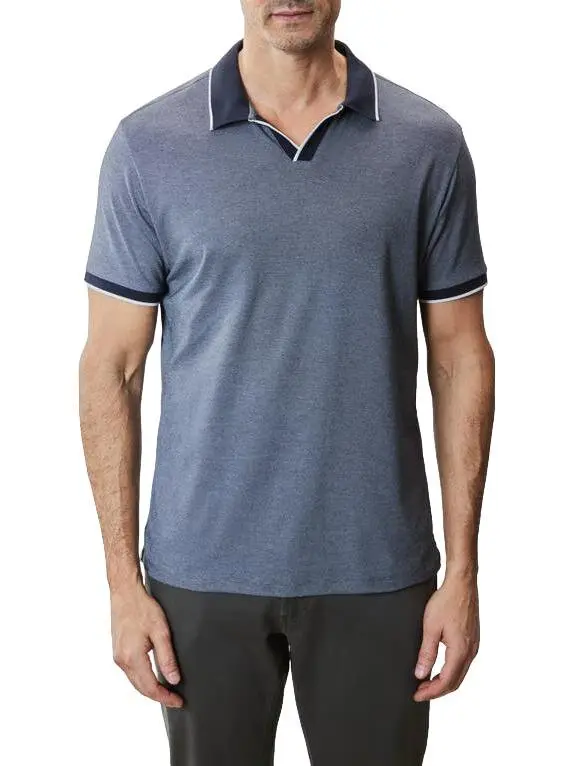 Robert Barakett Northpark Johnny Collar Polo - Navy